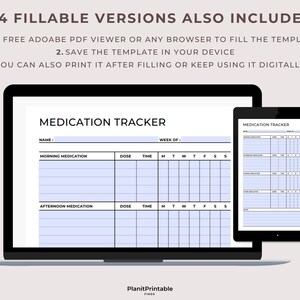 Weekly Medication Tracker Printable: Dosage & Prescription Log (PDF) - Etsy
