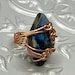 Wire Wrapped Labradorite Copper Ring - Etsy