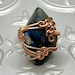 Wire Wrapped Labradorite Copper Ring - Etsy