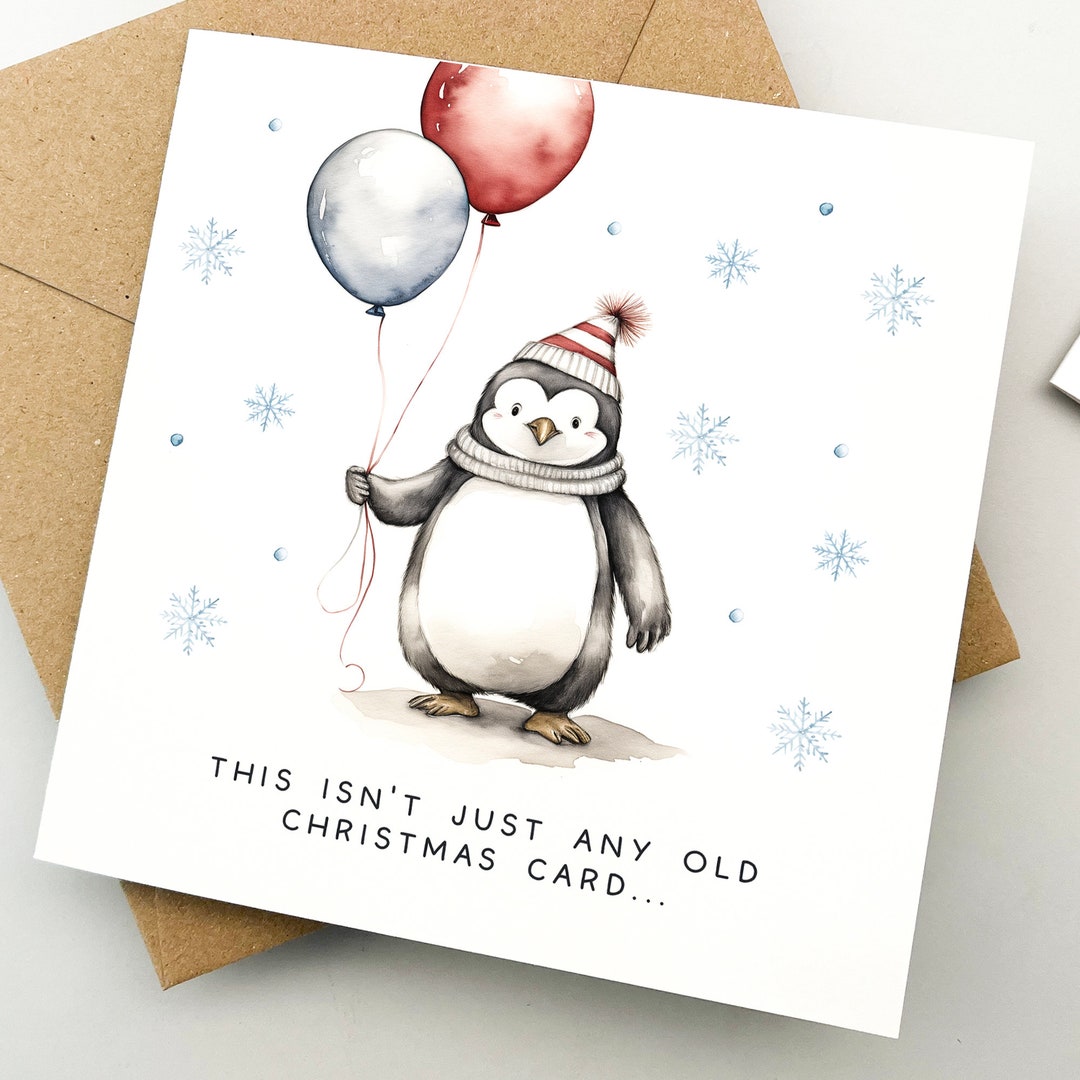 Christmas Birthday Card, Holiday Card, Greeting Card, December Birthday ...