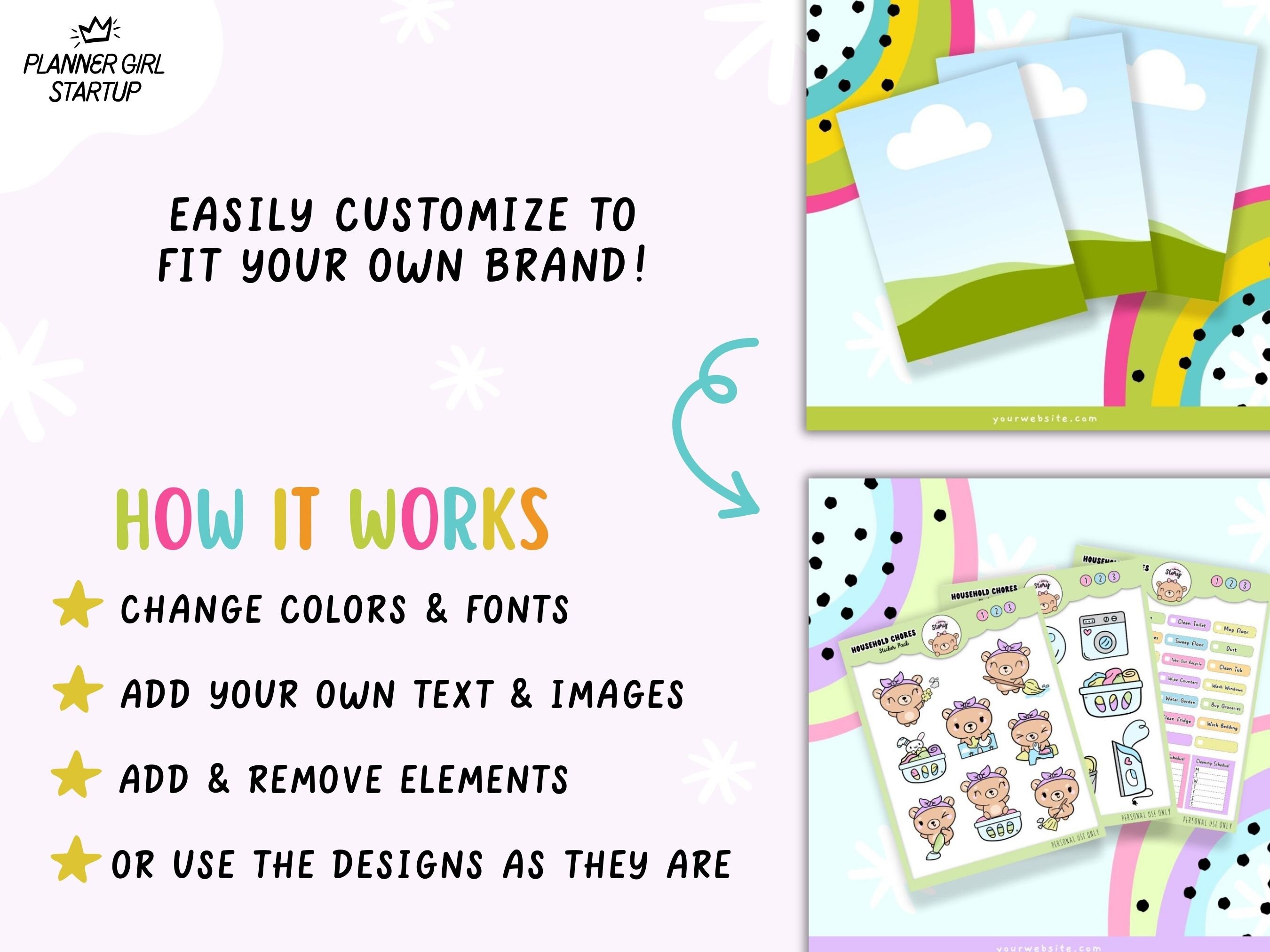 Colorful Instagram Post Templates Rainbow Instagram Posts Cute ...