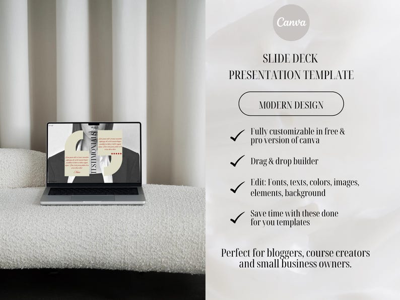 Canva Presentation Template for Coaches | Webinar & Masterclass Slide ...