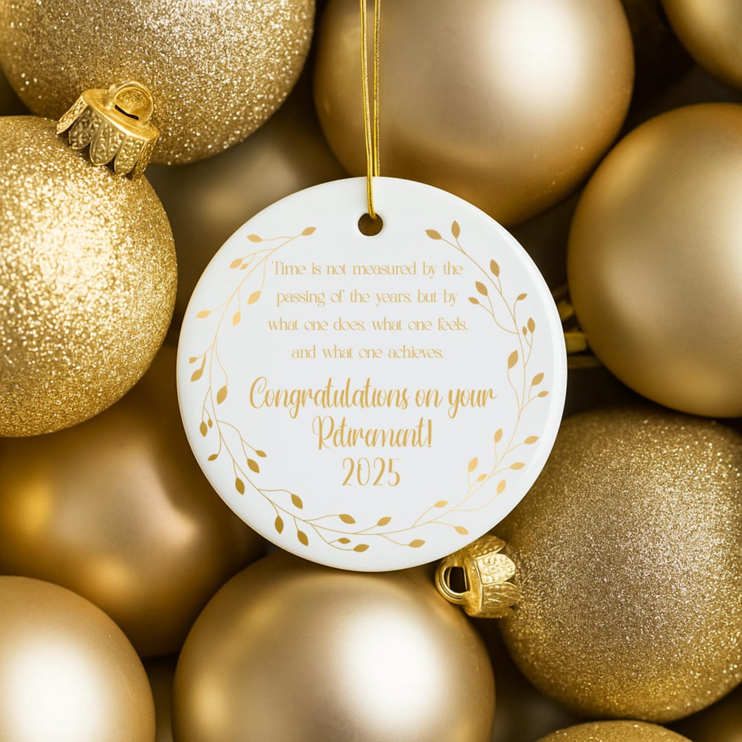 Congratulations on Retirement Ornament | Custom Gift for Retiree ...