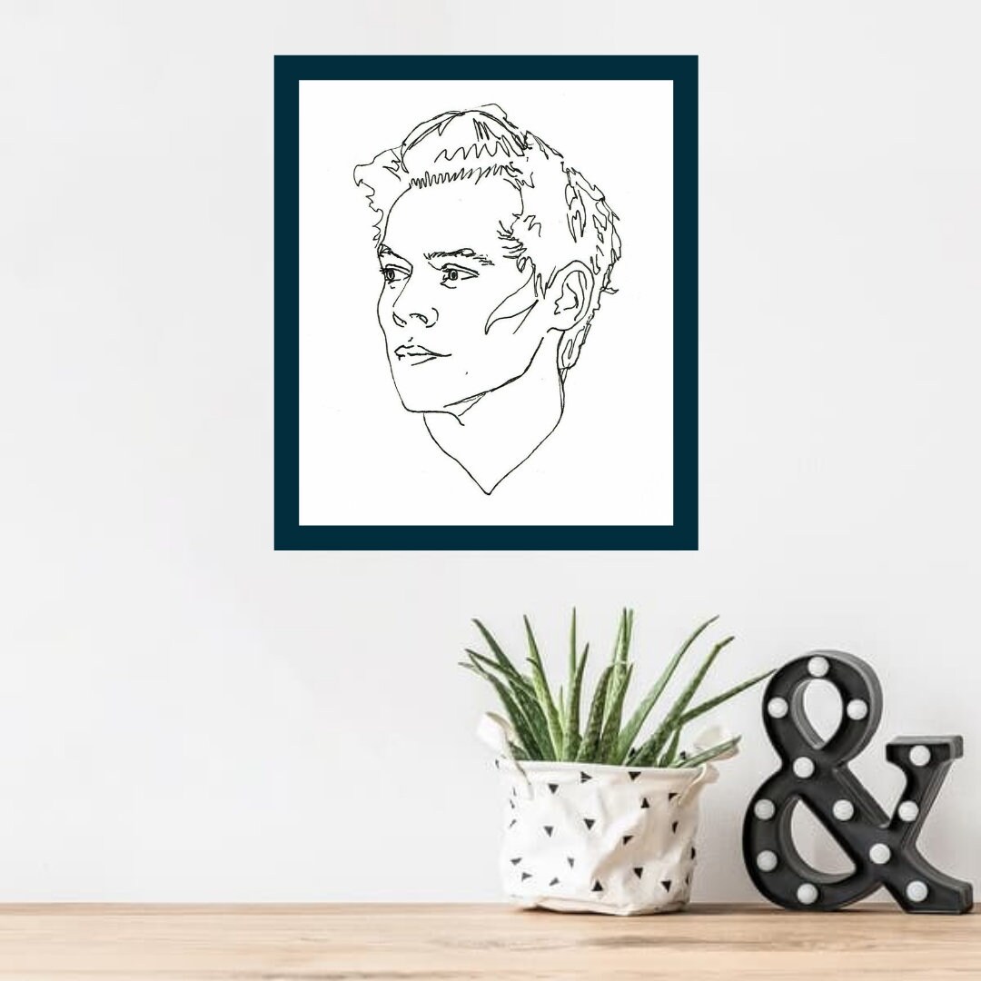 Custom Line Drawing Minimalist Line Art Faceless Portrait - Etsy
