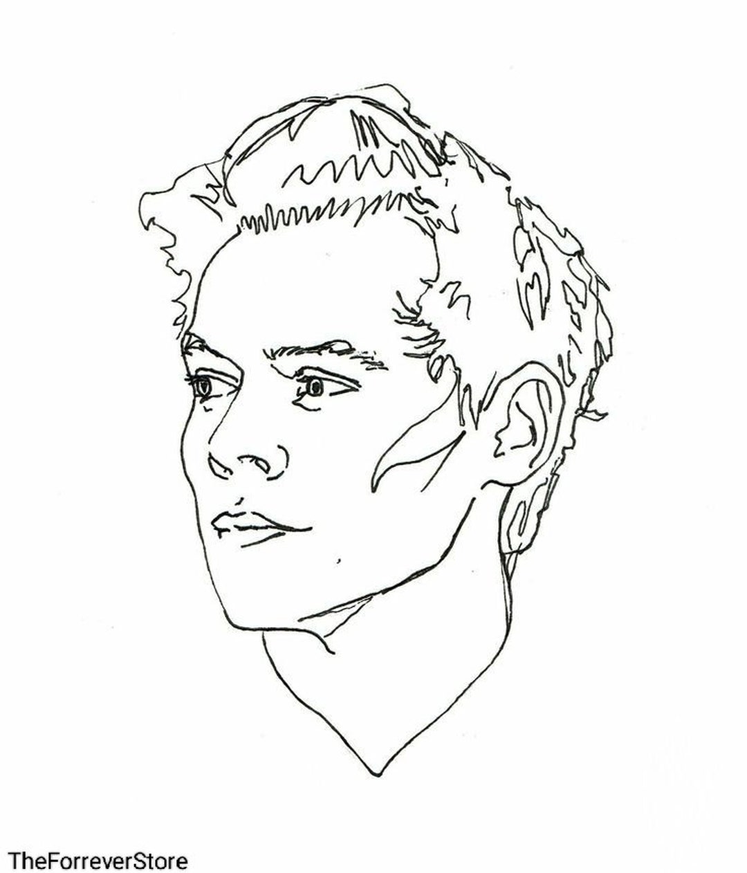 Custom Line Drawing Minimalist Line Art Faceless Portrait - Etsy