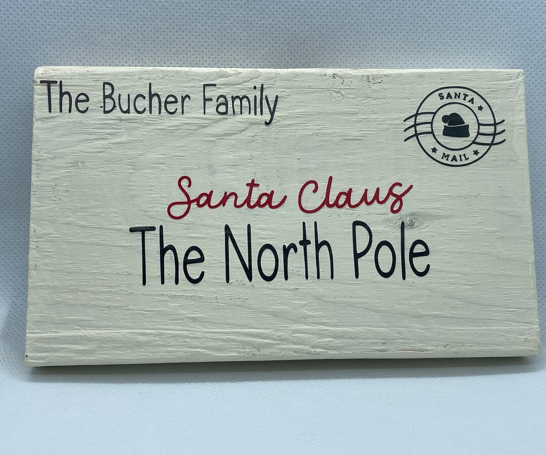 Rustic Letter to Santa Sign - Etsy