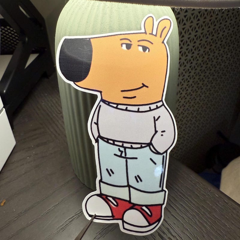 Chill Guy Meme Sticker - Etsy