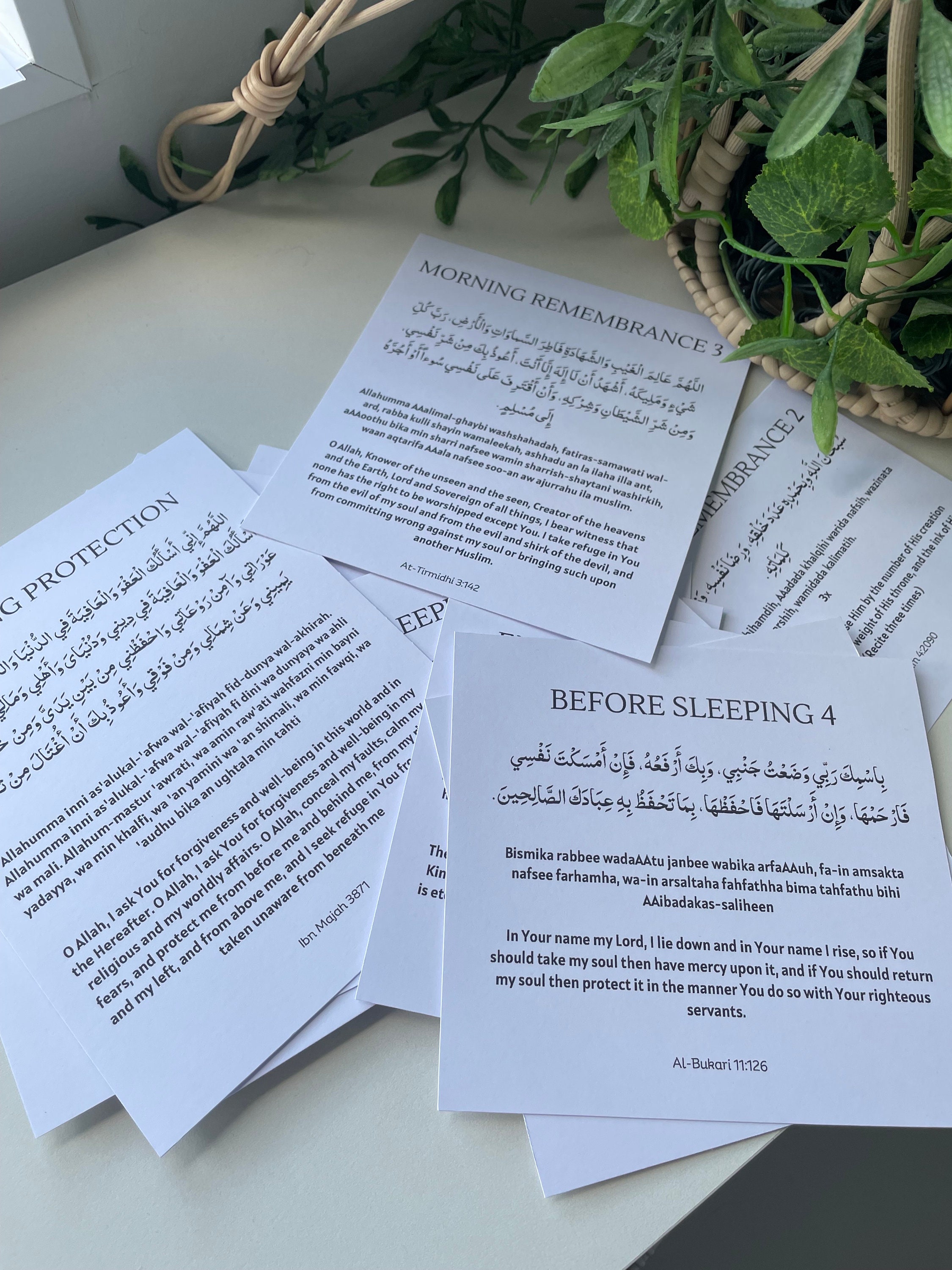 Dua Cards- 30+ Islamic Muslim Dua, Dhikr and Supplication PRINTABLE PDF ...