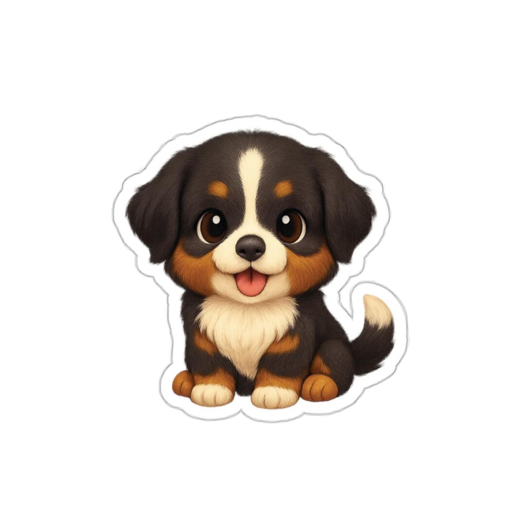 Chibi Burnese Mountain Dog Die-cut Sticker - Etsy