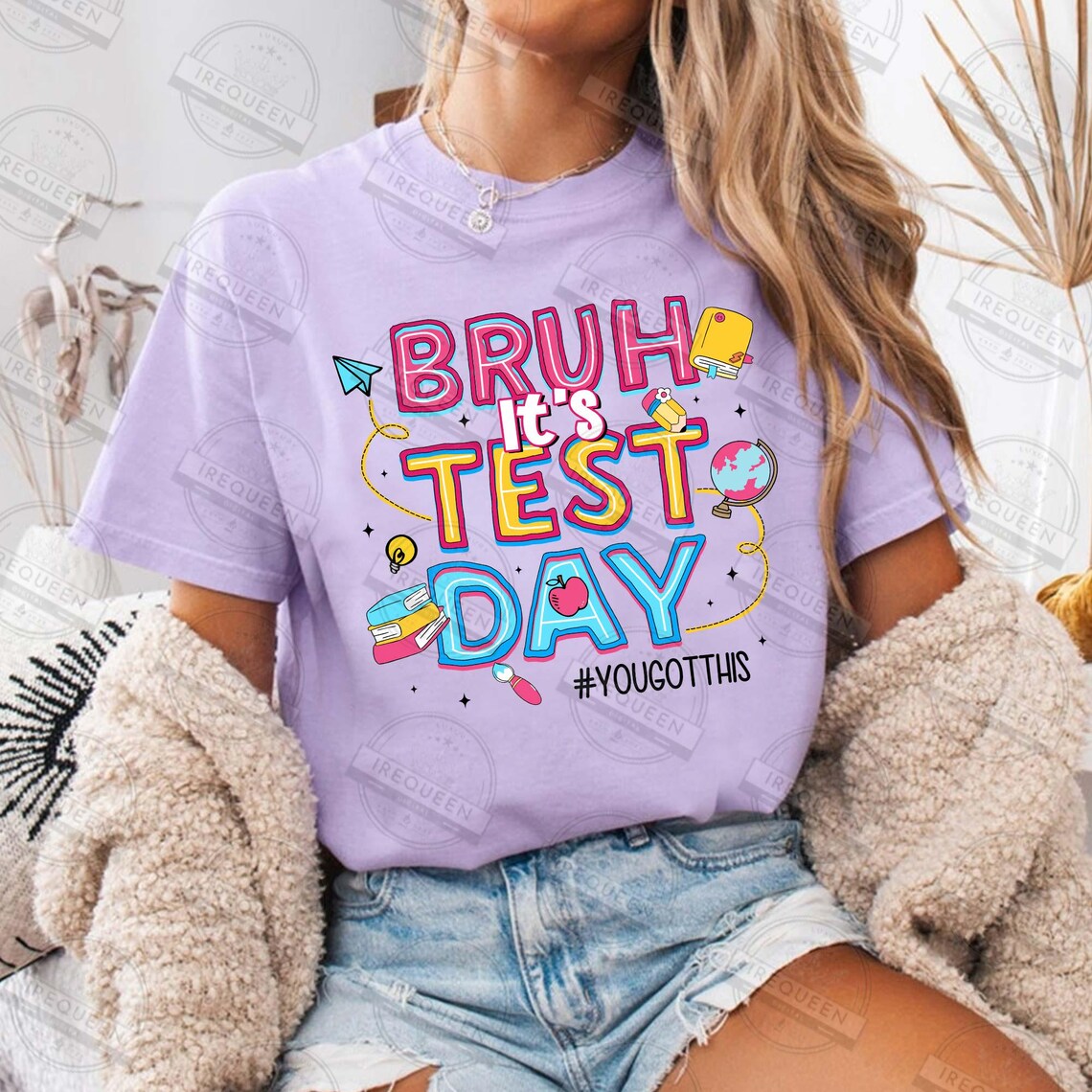 Bruh It's Test Day Png, Test Day Teacher Coquette Png, Test Day Png ...