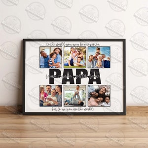 Customize Papa Png, Canva Template Editable, Happy Father’s Day Png ...