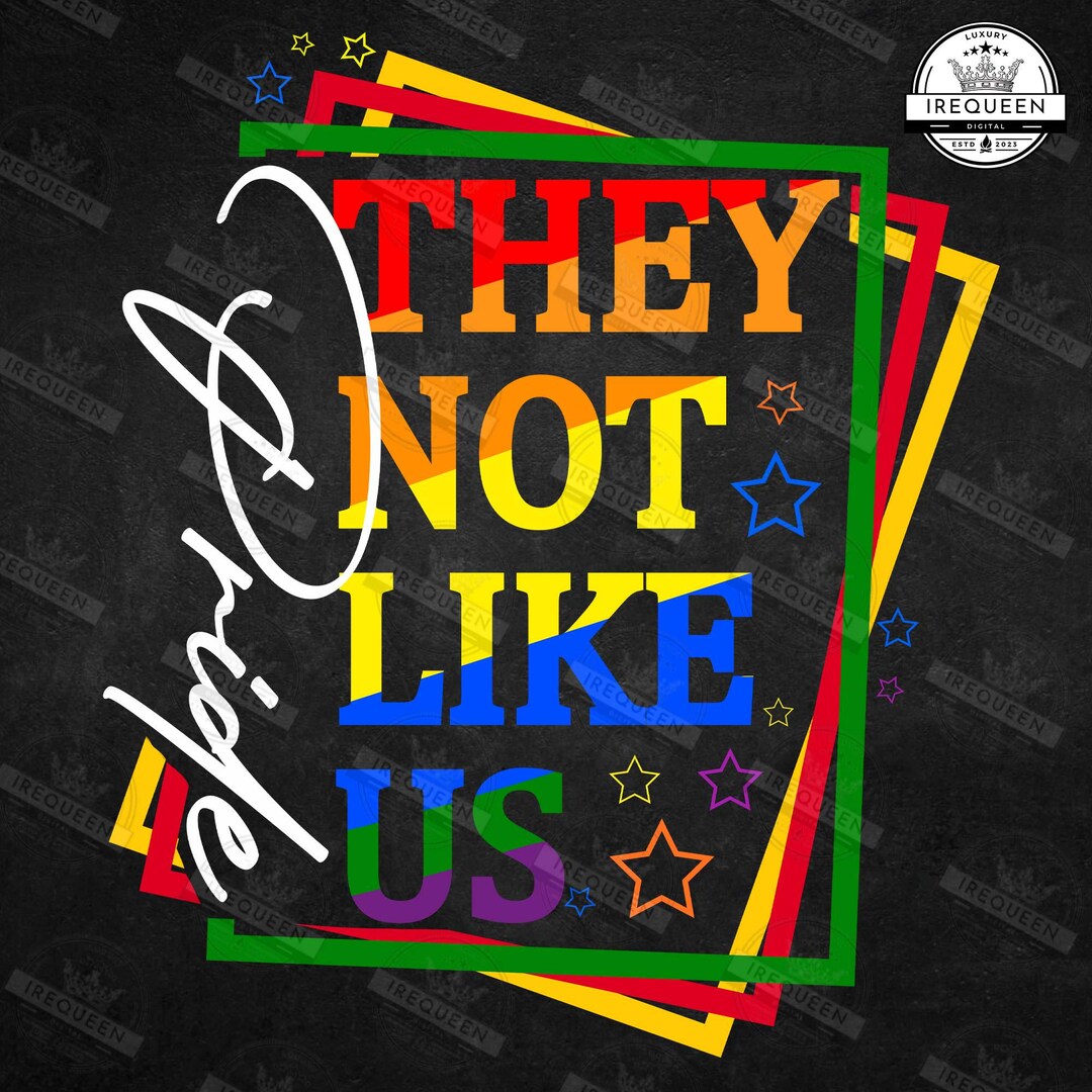 They Not Like Us Png, Floral Rainbow LGBT Pride Flag Png, Lgbtq Shirt ...