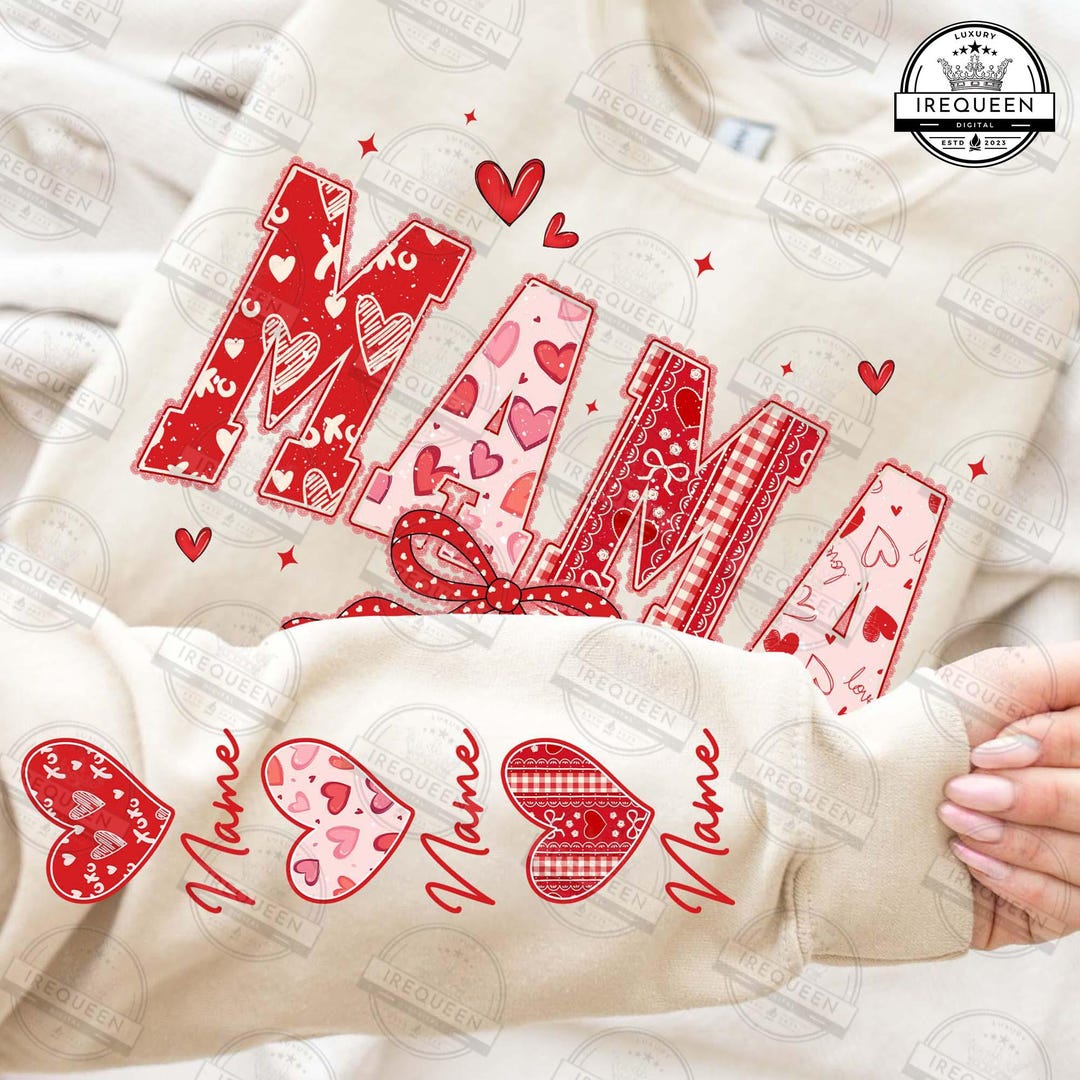 Mama Valentine Png, Valentine Heart Png, Custom Valentine Png, Mom ...
