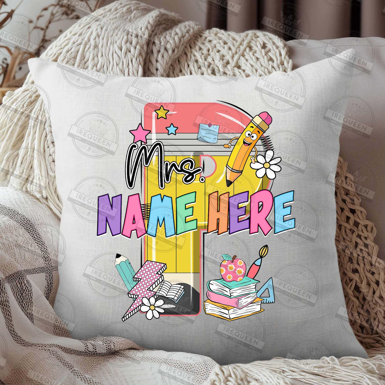 Personalized Teacher Design Png, Custom Your Name Teacher Png, Custom ...