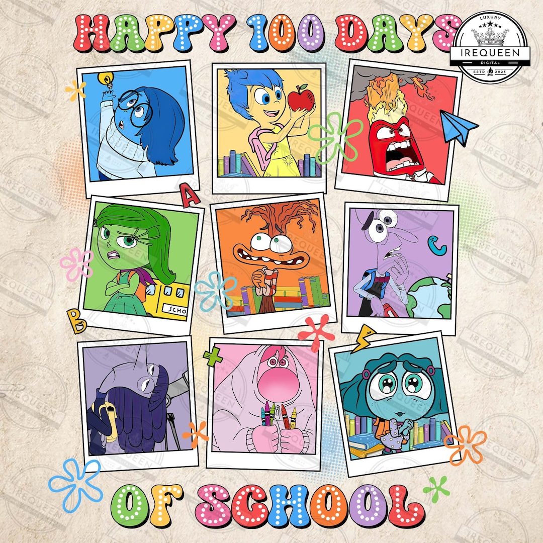 100 Days of School Png, Cartoon Movie 100 Days Png, 100 Days of School ...