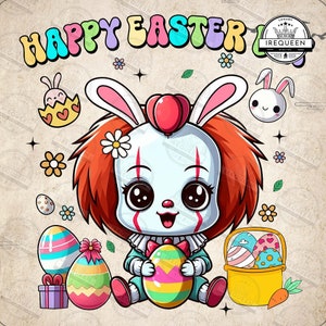 Happy Easter Day Chibi Horror Movie Killer Png, Horror Easter Png ...