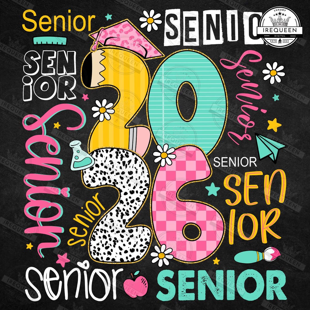 Coquette Senior 2026 Png, Class of 2026 Png, Preppy Senior Mom Png ...
