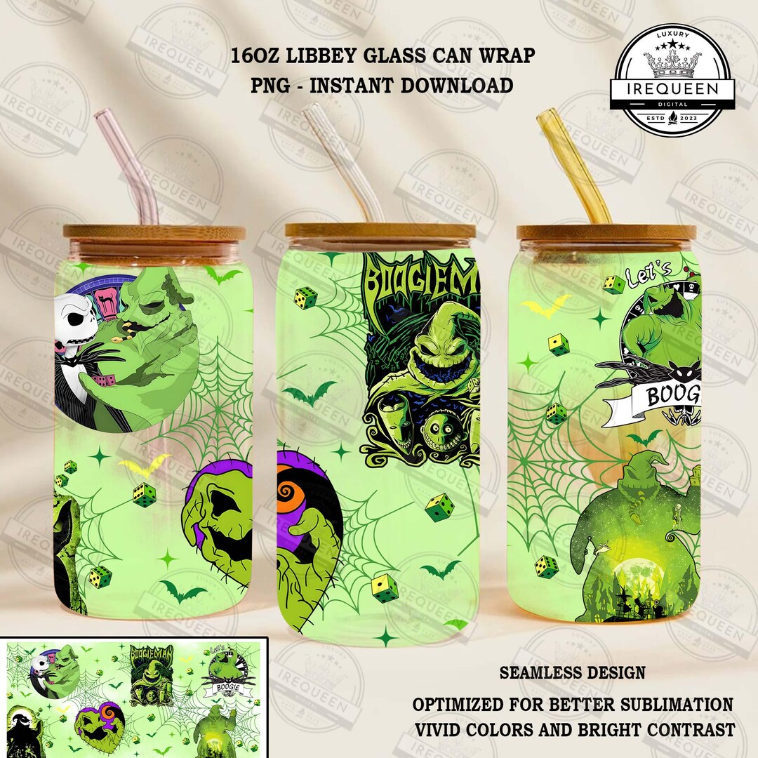 Halloween Cartoon Halloween Glass Can Design PNG, Trick or Treat 16oz ...
