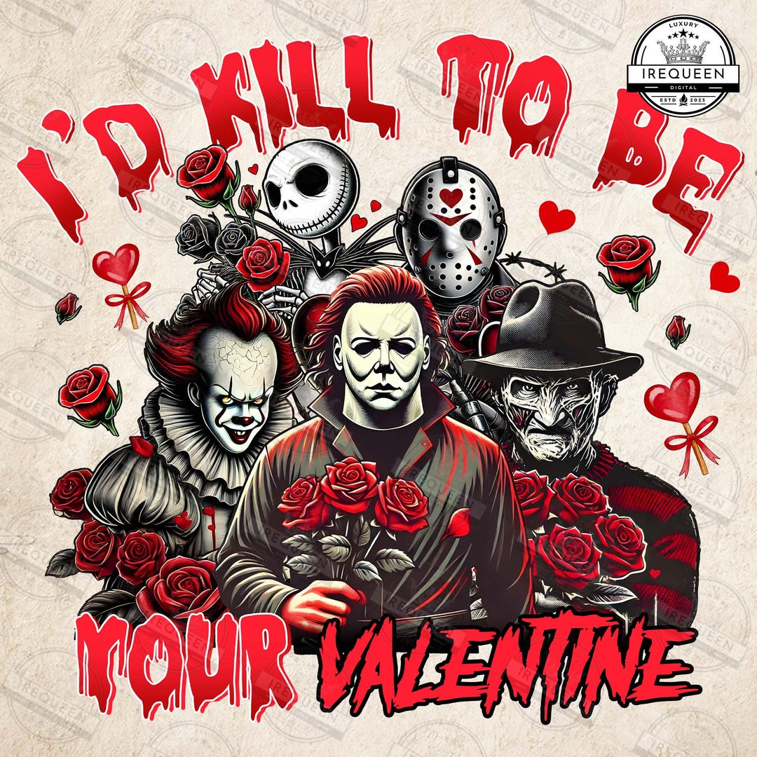 Red Heart Valentine Horror Png, Valentine Horror Killers Png, Valentine ...