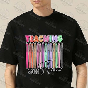Teaching With Flair Png, Teacher Png, Flair Pens Teacher Gift Shirt ...
