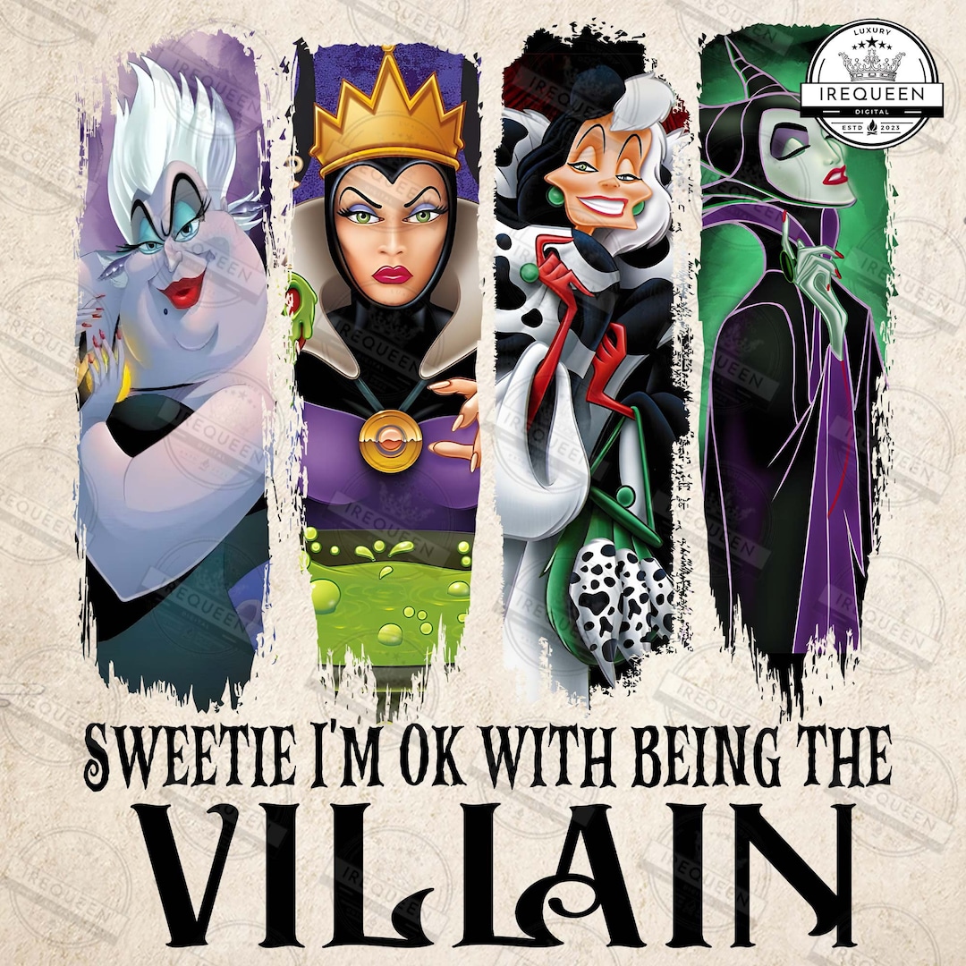 Villain Gang Png, I’m Okay Being Villain Png , Retro Halloween Costume ...