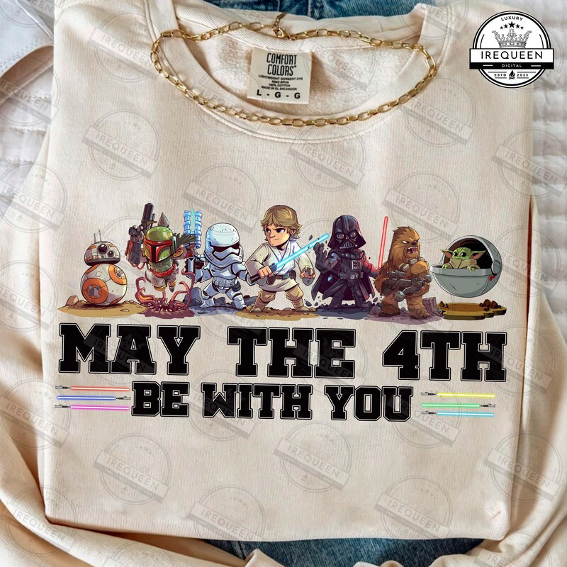May the 4th Be With You Svg - Etsy