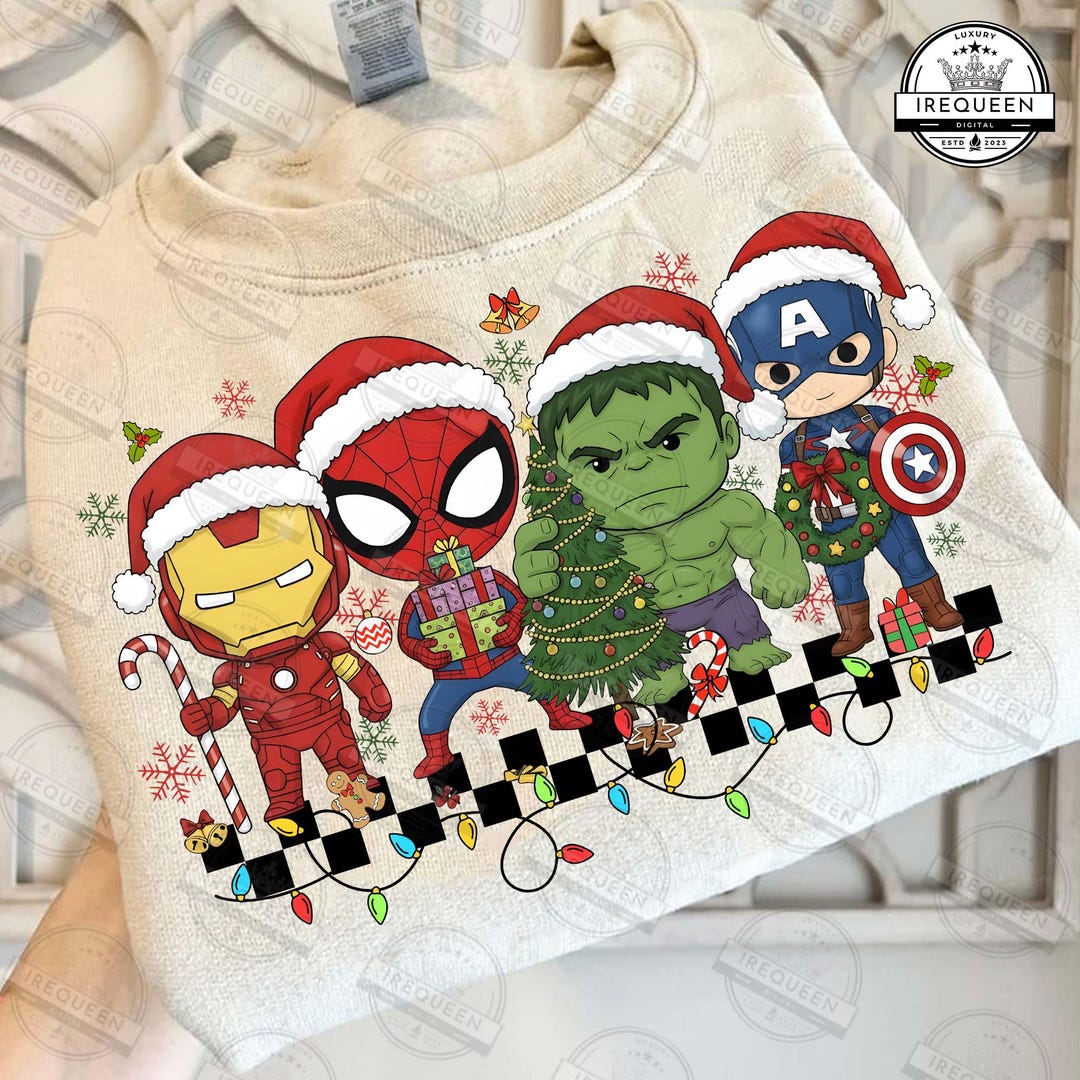 Hohoho Christmas Png, Christmas Superhero Characters Png, Snowman ...