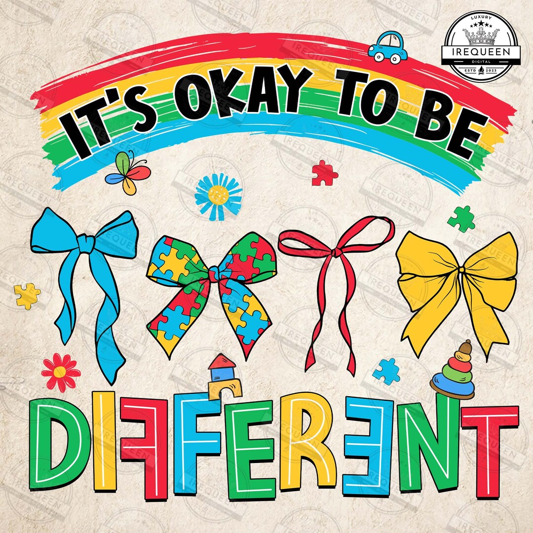 It's Okay to Be Different Png, Different is Beautiful Png, Autism Png ...