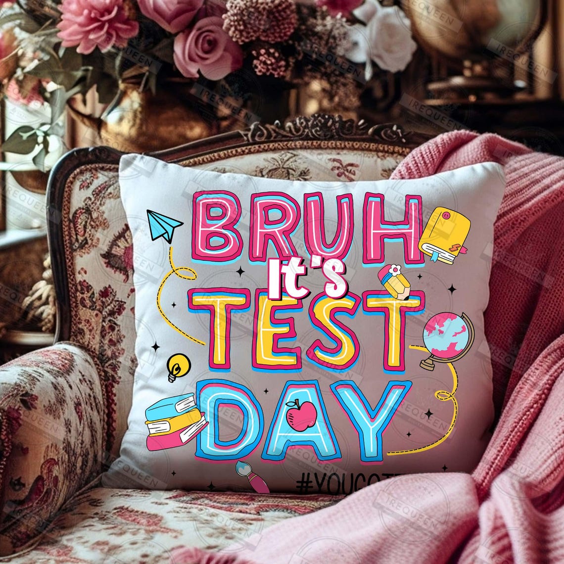 Bruh It's Test Day Png, Test Day Teacher Coquette Png, Test Day Png ...