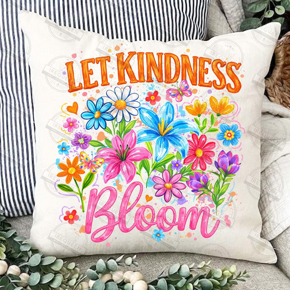 Let Kindness Bloom PNG, Colorful Flower Png, Spring Flower Design ...
