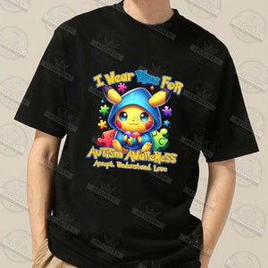 Autism Anime Character Png, I Wear Blue for Autism Awareness Png ...