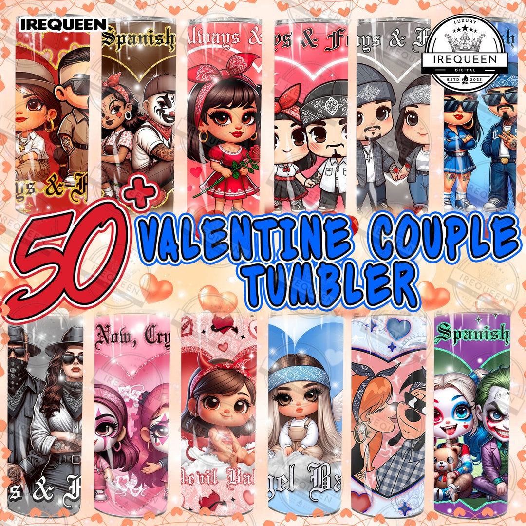 50 Chicano My Spanish Girl Couple Cholo Couple 20oz Tumbler Wrap Bundle ...