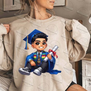 5+ Boy Para Mi Familia Chicano Png Bundle, Graduation Chibi Style Png ...