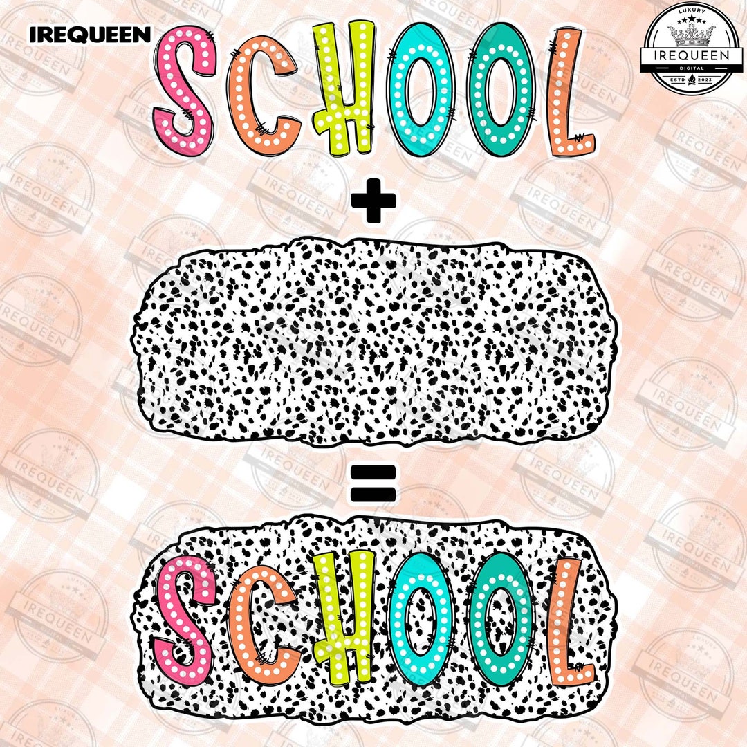 Alpha Doodle Dots Letters PNG Bundle, Dalmatian Dots Png, Bright Color ...