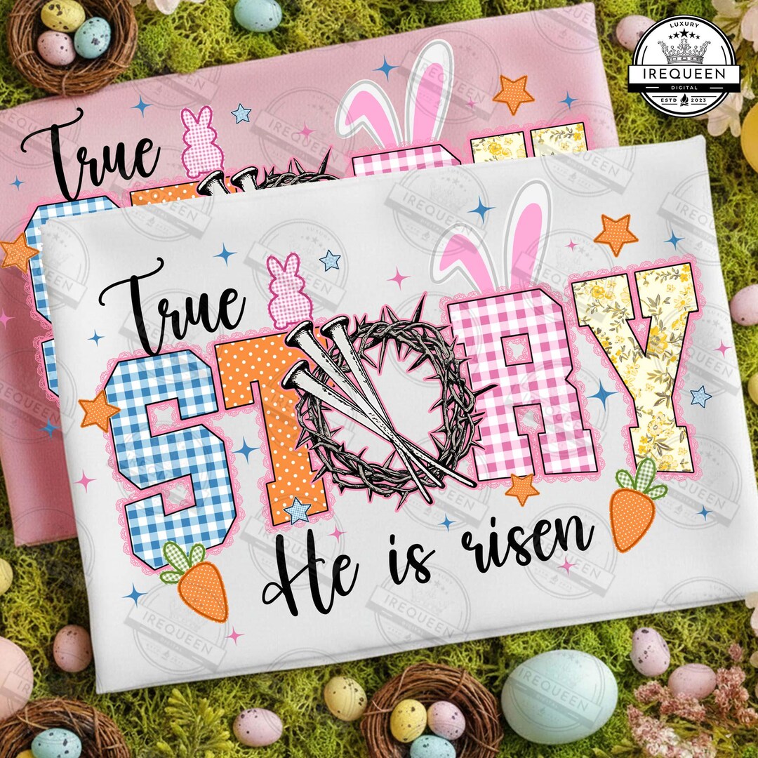 True Story He is Risen Png, Retro Easter Png, Vintage Easter Png ...