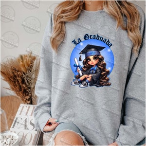 5+ La Graduada Chicana Png Bundle, Graduation Chibi Style Png, Educated ...