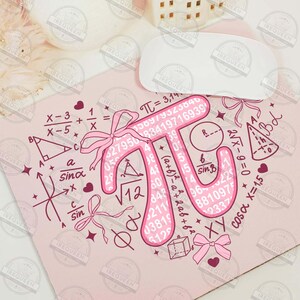 Pink Pi Day Coquette PNG, 3.14 Day Png, Teacher Math Png, Cute Math Art ...