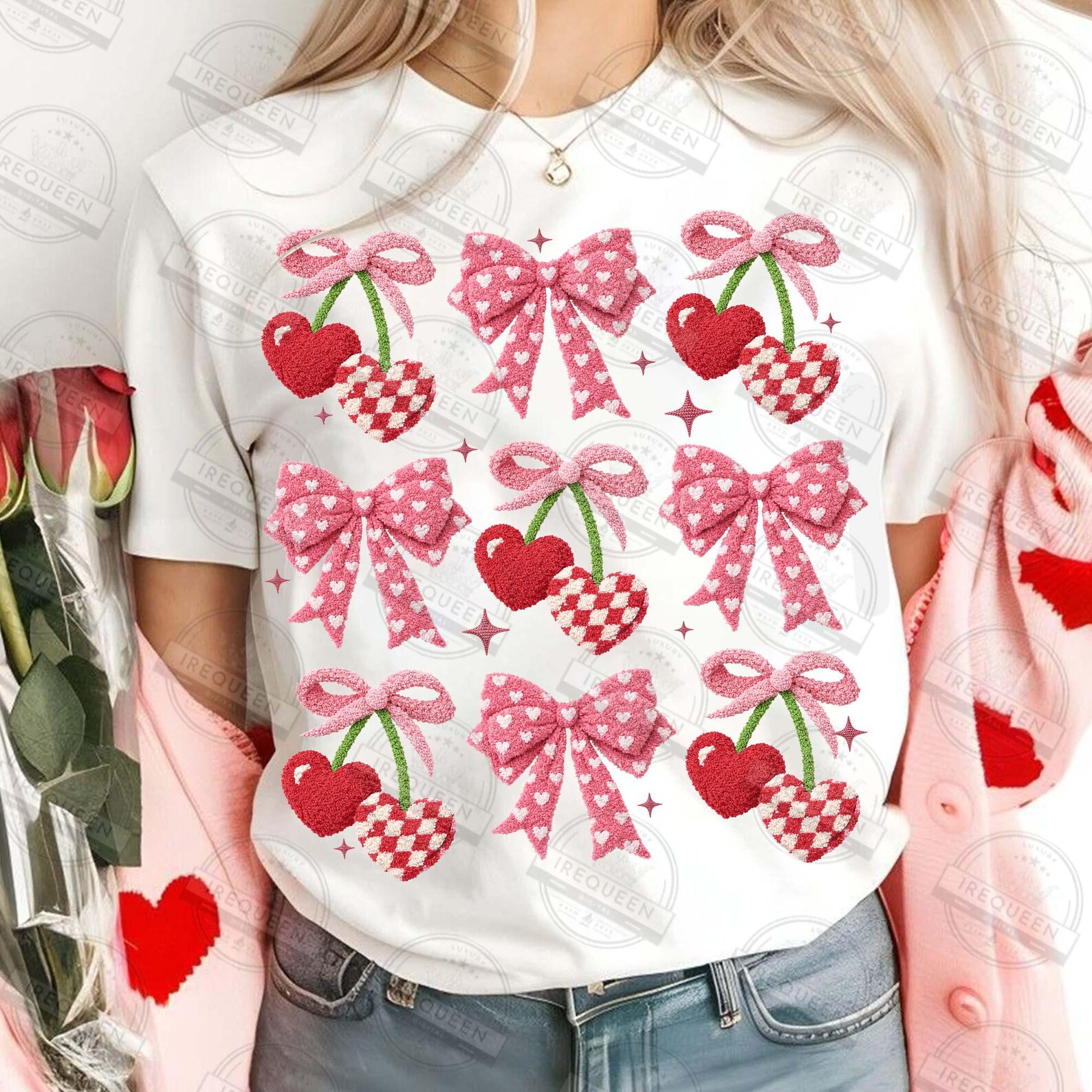 Cherry Fuzzy Png, Trendy Valentines Png, Pink Bow Png, Coquette Bow ...