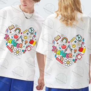 Teacher Shirt Design, Teacher Life Shirt Design, Floral Teacher Png ...