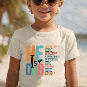 He is Dad Png, Brave Like David Png, Dad Shirt Png, Smart Like Joseph ...