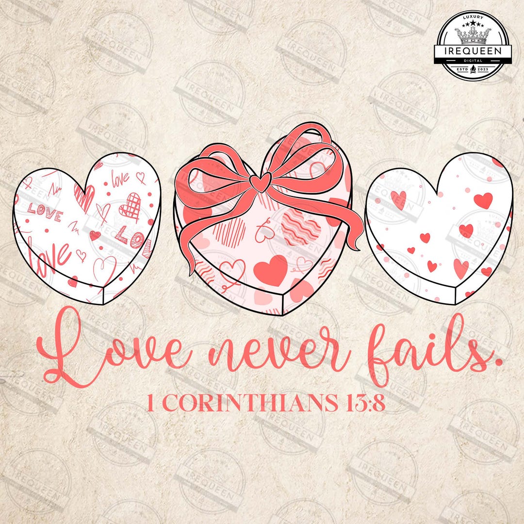 Love Never Fails Png, Jesus Valentine Png, Retro Valentine Png, Candy ...