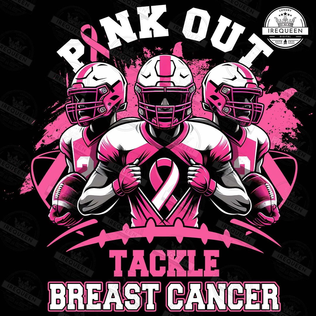 Tackle Cancer Png, Breast Cancer Png, Football Pink Out Png, Pink ...