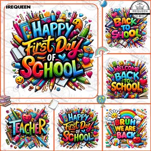 Back to School Bundle, 1st of School Png, Back to School Png, Teacher ...