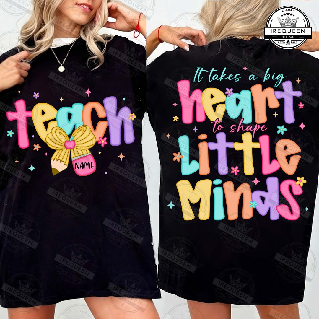 It Takes A Big Heart to Shape Little Minds Png, Brushstroke Teacher ...