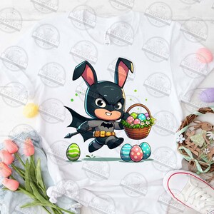 8+ Chibi Superhero Easter Cartoon Png Bundle, Cartoon Easter Png, Happy ...