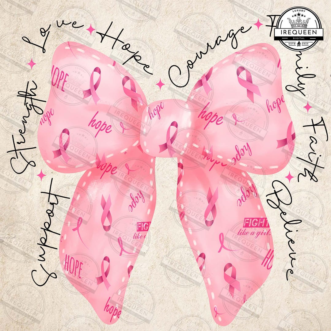 Pink Bow Breast Cancer Png, Breast Cancer Awareness Png, We Win Bow ...