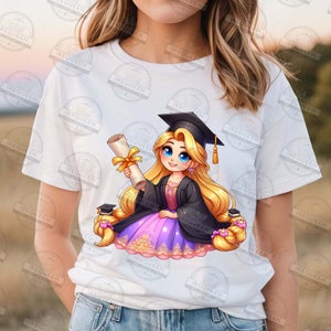 6+ Cartoon Princess Graduation 2025 Png Bundle, Cartoon Graduate Png ...
