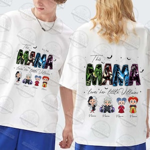 CUSTOM Halloween Villains Mama Png, Bundle This Mama Loves Her Villains ...