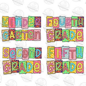 Rainbow Grade Bundle Png, Kindergarten Png, Teach Love Inspire Png ...
