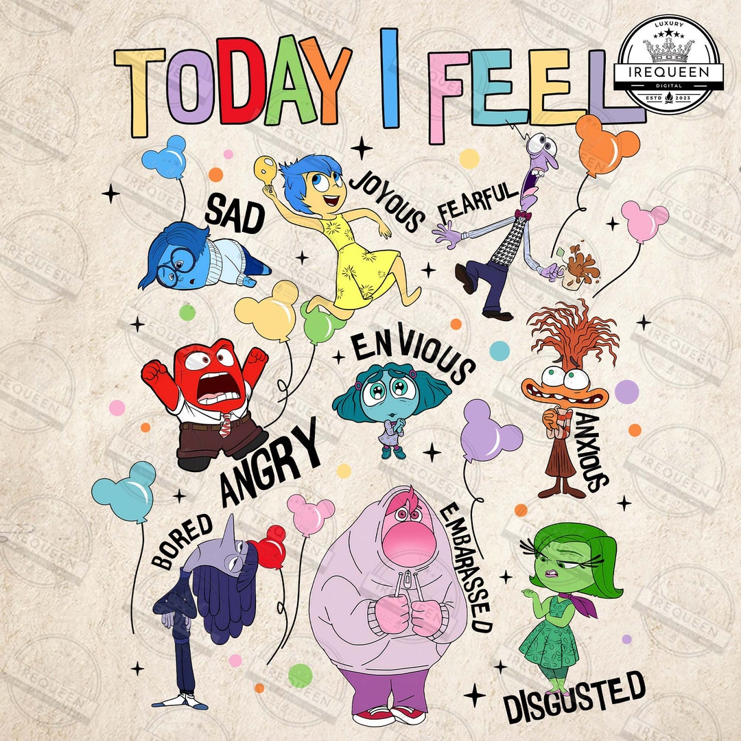Today I Feel Png, Cartoon Emotions Friends Png, Mental Health Png ...
